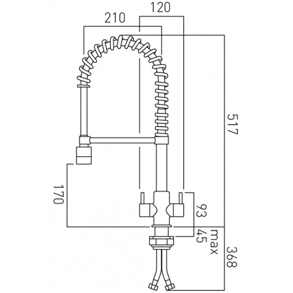 Vado Vibe Professional Sink Mixer Tap - CUC-1061-CP