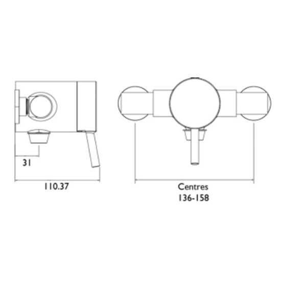 Bristan Prism Exposed Sequential Chrome Shower Valve Only PM2 SQSHXVO C ... Bristan Prism Exposed Sequential Chrome Shower Valve Only PM2 SQSHXVO C ...