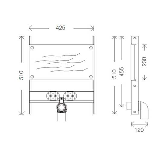 Easi Plan In Wall Basin Support Frame - EPBA-10-0005
