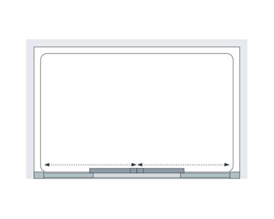 Lakes Classic Semi Frameless Double Slider Shower Door 1200mm Lkv2ds120s